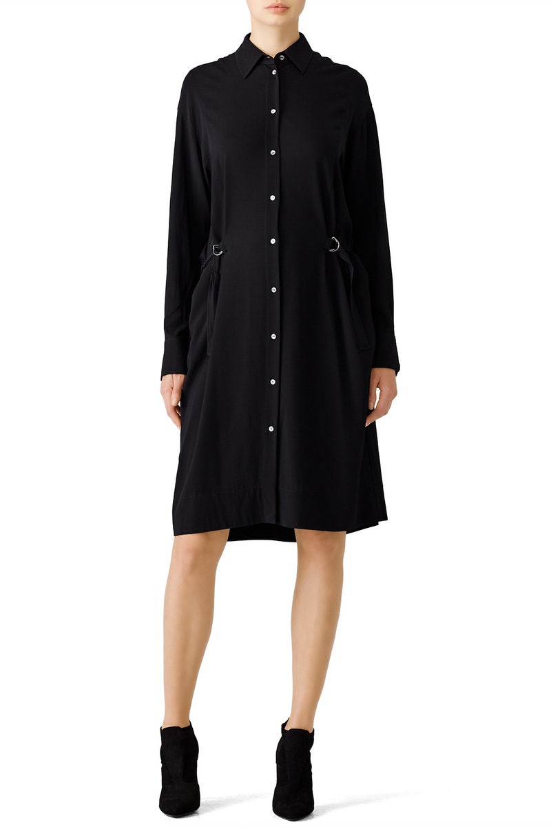 Black D-Ring Dress by VINCE. | Rent the Runway