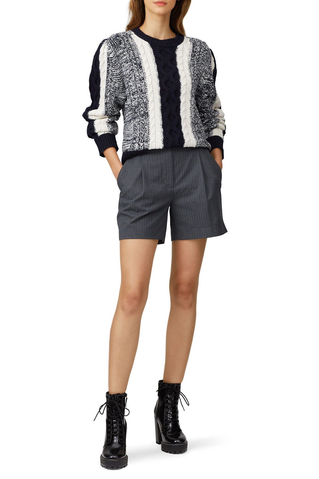 Colorblock Wool Sweater by Jason Wu | Rent the Runway