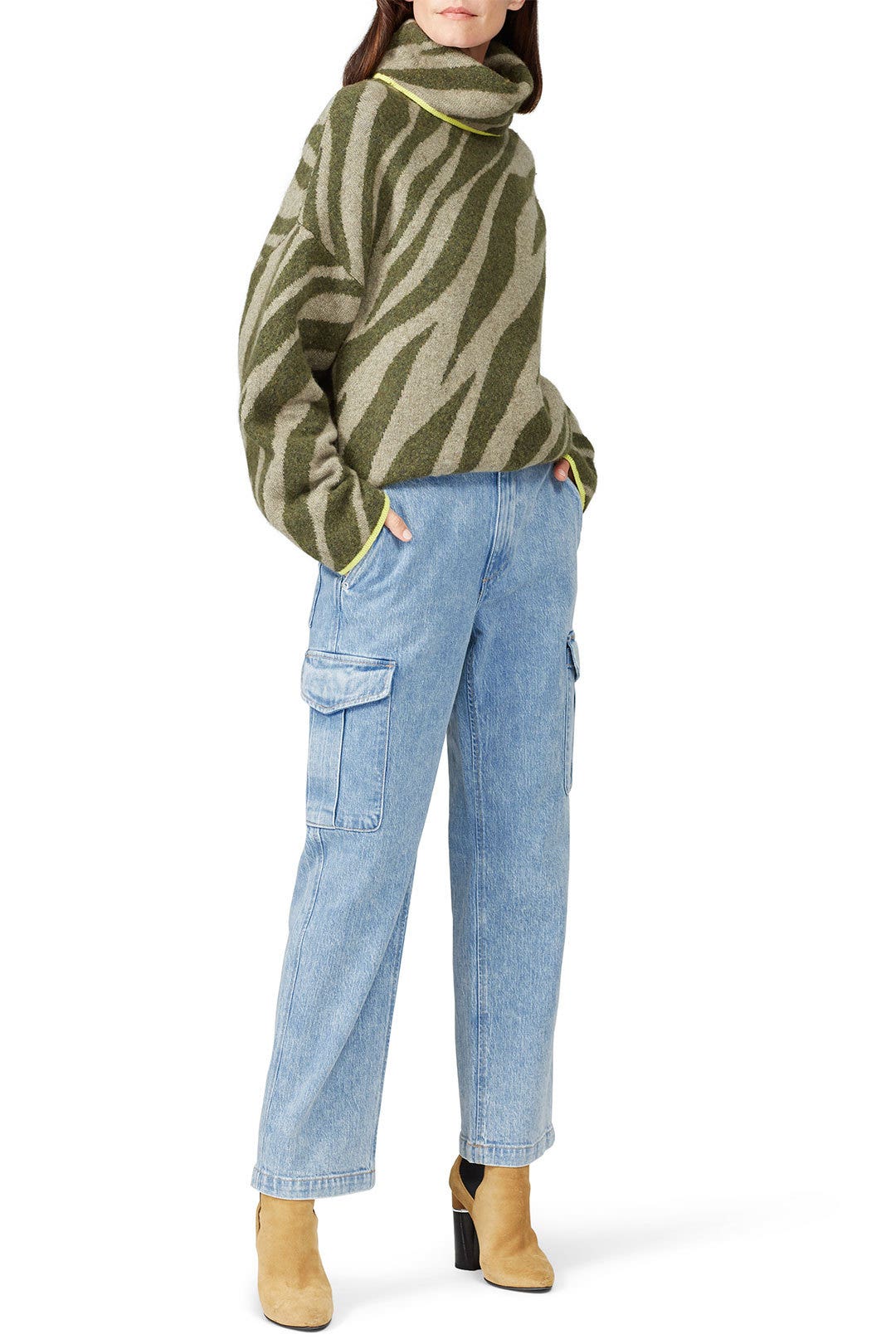 Super High Rise Cargo Jeans by rag & bone JEAN | Rent the Runway