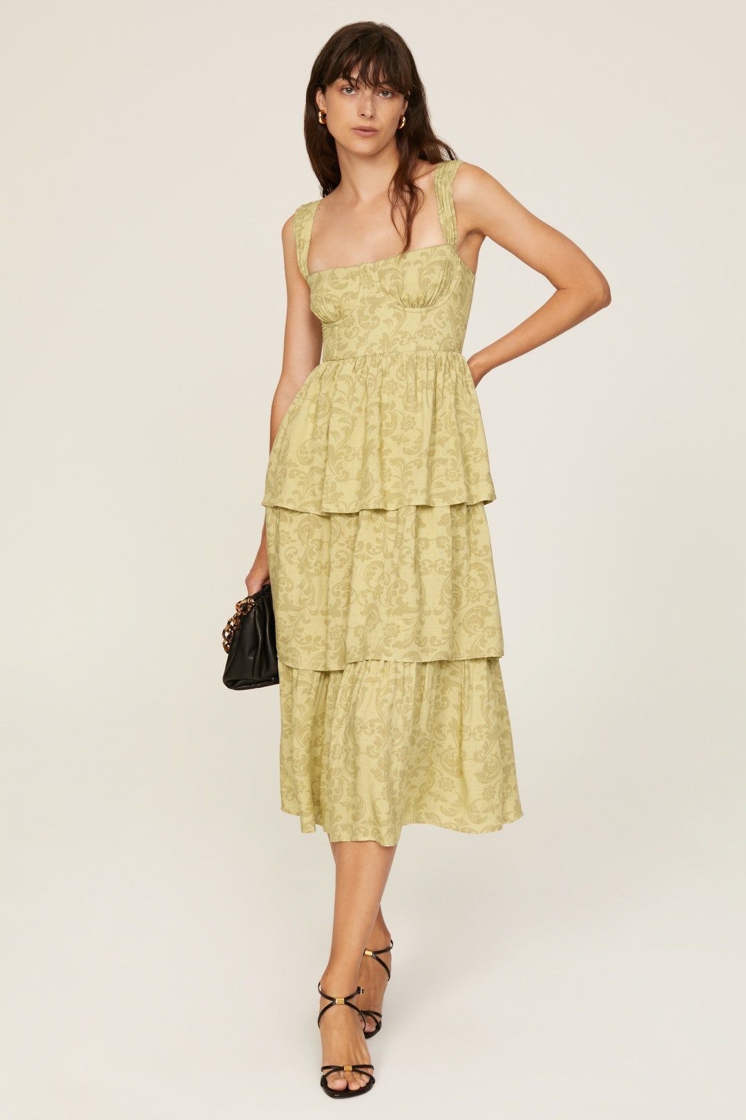 Yellow Floral Corset Dress By Weworewhat Rent The Runway