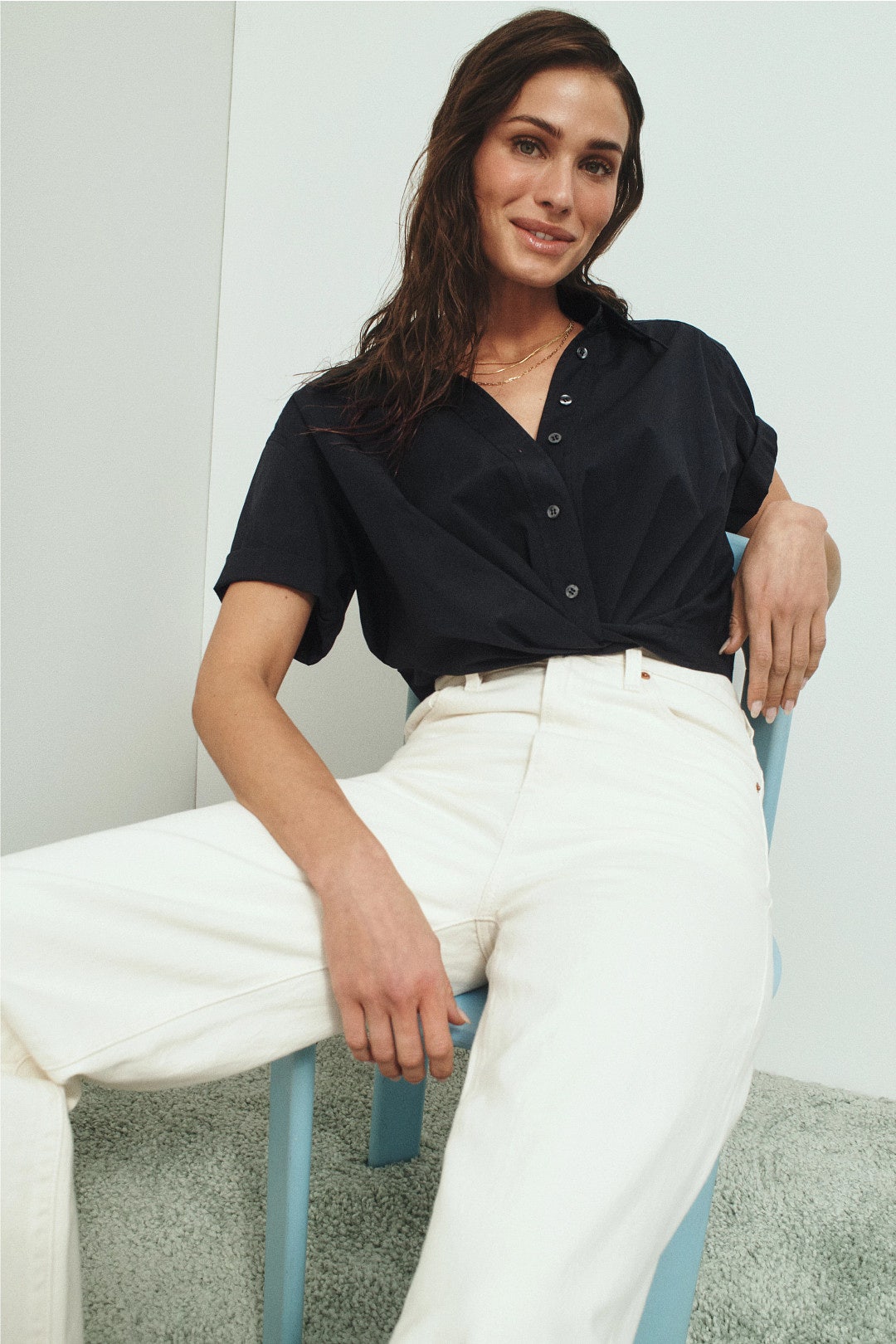Lily Button Down Top by A.L.C. | Rent the Runway
