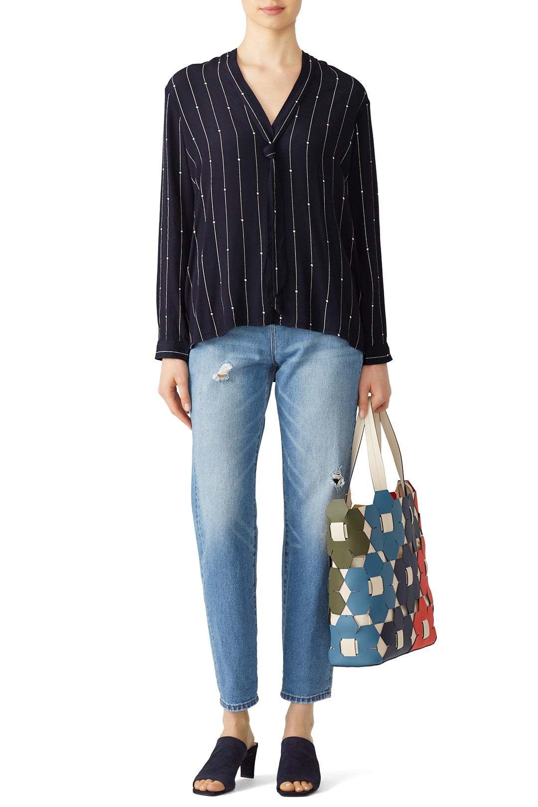Striped Rhea Button Down by Rails | Rent the Runway