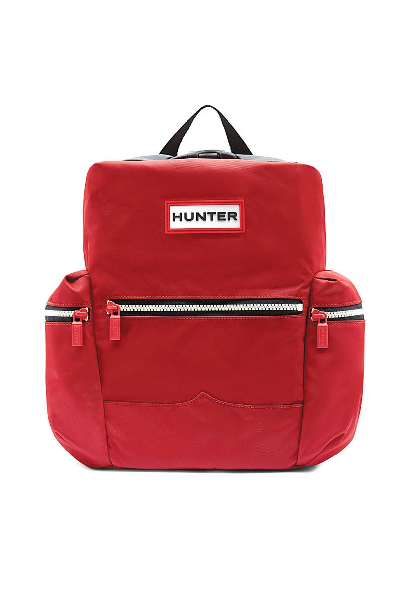 Red Top Clip Backpack by Hunter Handbags | Rent the Runway