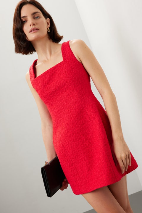 Red Tweed Mini Dress by Maje | Rent the Runway