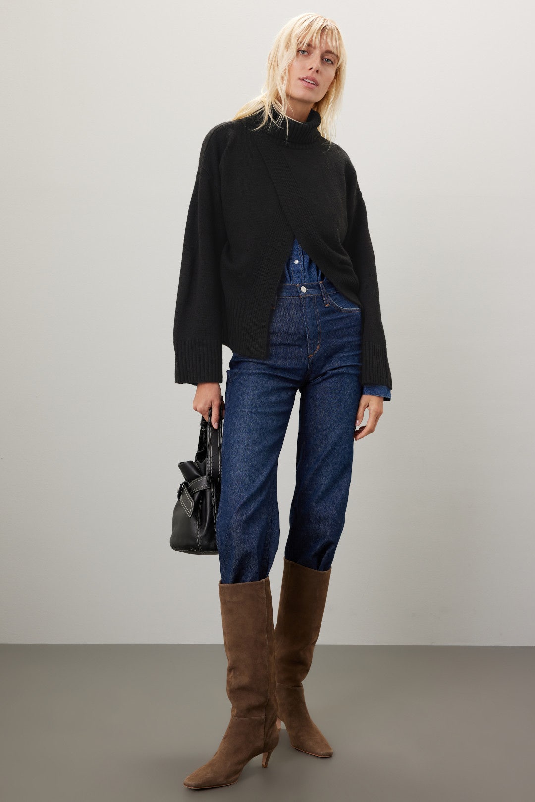 Overlay Turtleneck Sweater by Great Jones | Rent the Runway Overlay Turtleneck Sweater by Great Jones | Rent the Runway