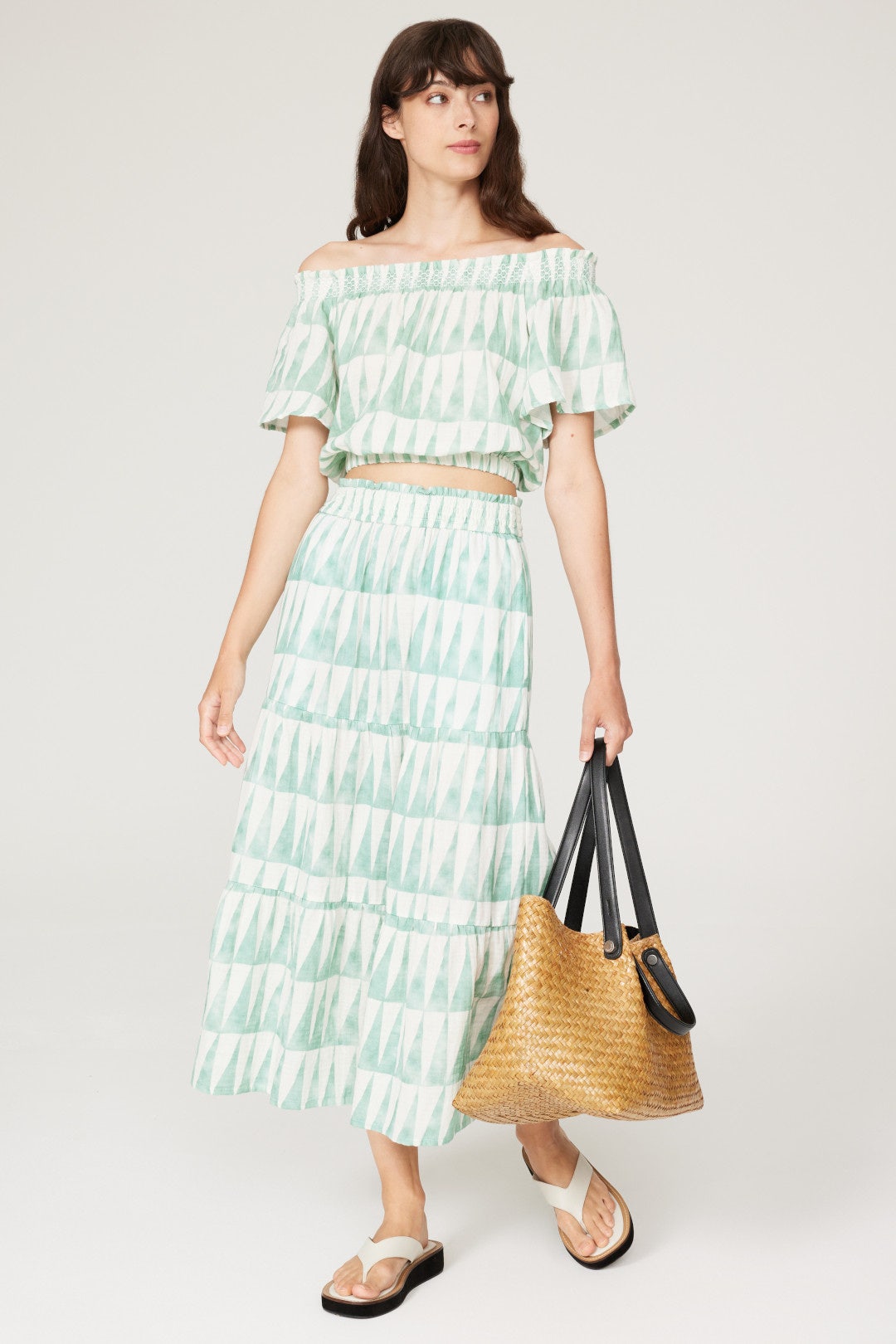 Nora Smocked Top By Marine Layer Rent The Runway