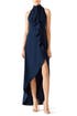 Midnight Asymmetrical Ruffle Gown by Haute Hippie for $72 | Rent the Runway