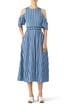 Blue Shiloh Dress by Tanya Taylor for $75 - $90 | Rent the Runway