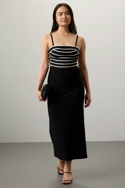 Striped Bandage Gown by Hervé Léger | Rent the Runway