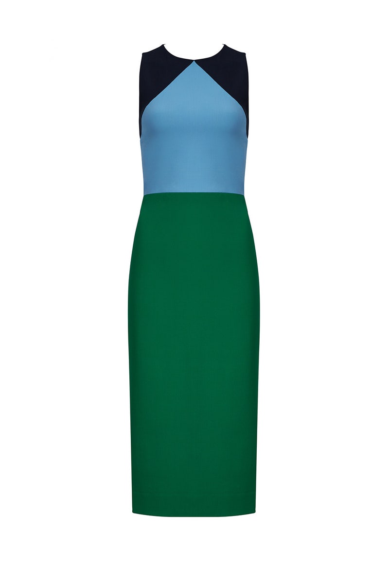 Multi Colorblock Dress by Diane von Furstenberg | Rent the Runway