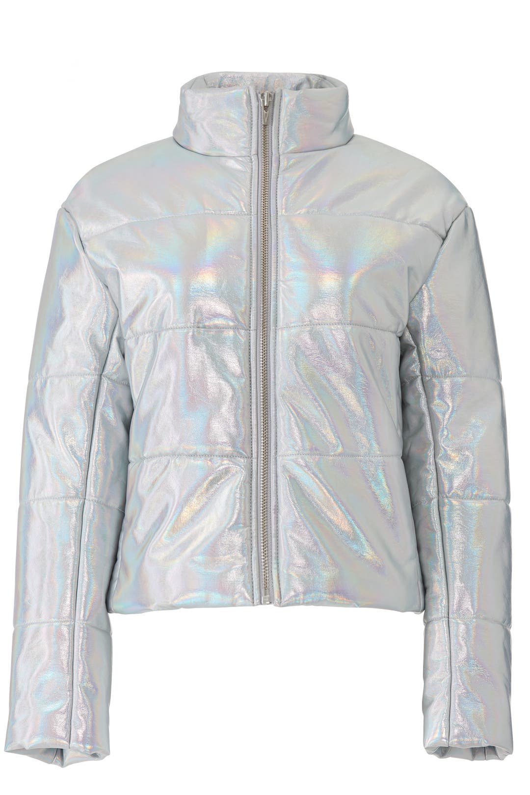 Sharpe Hologram Puffer Coat by VEDA for $105 | Rent the Runway