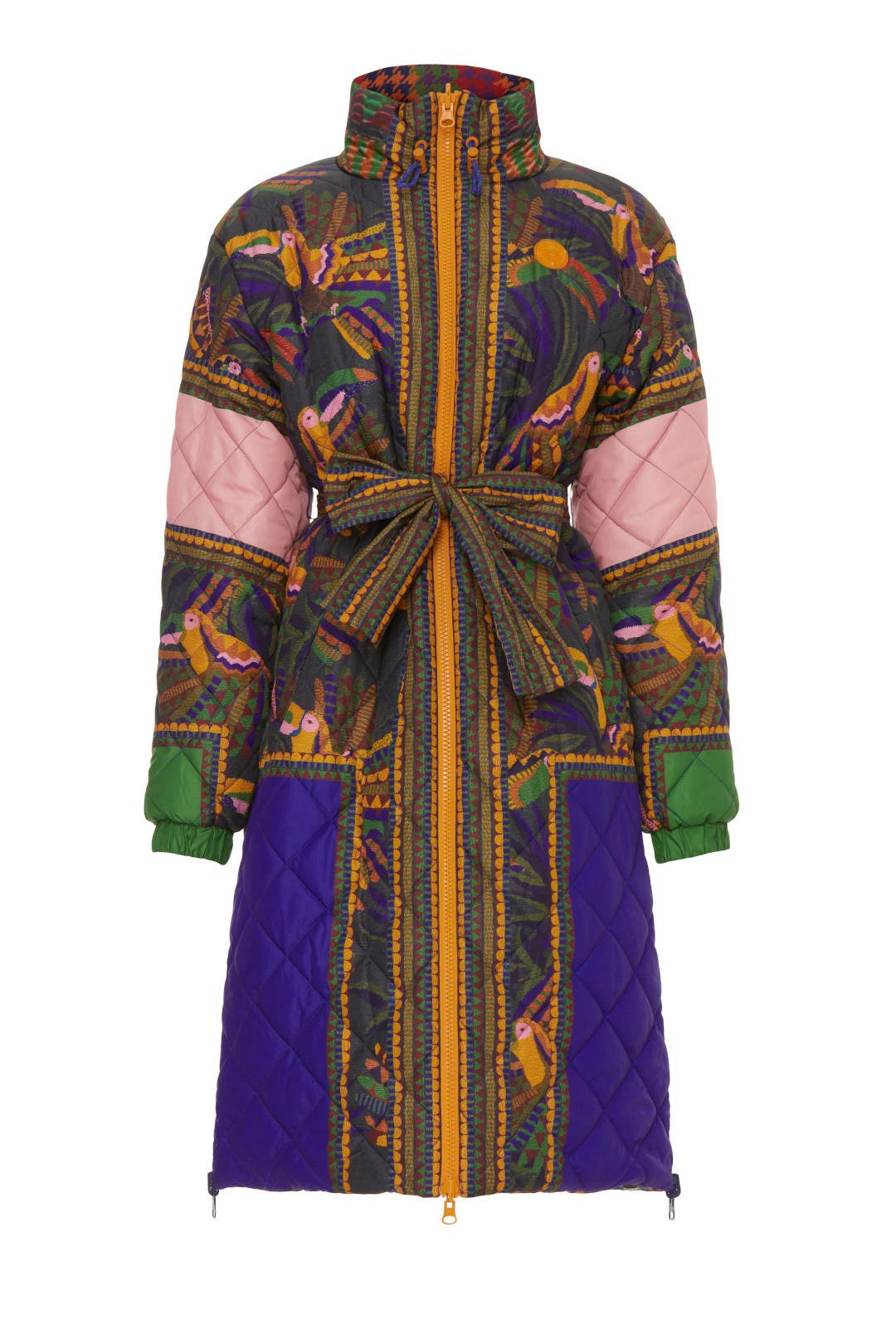 Toucans Puffer Coat by FARM Rio for $65 | Rent the Runway