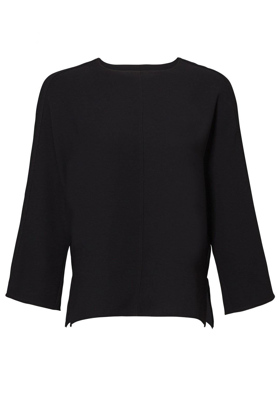 Black Open Back Crew Top by VINCE. | Rent the Runway