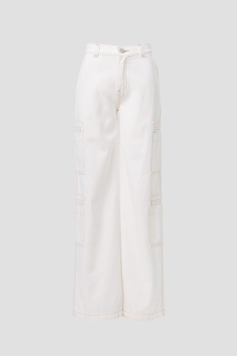 High-Rise Welt Pocket Cargo Wide Leg Jean by Hudson | Rent the Runway