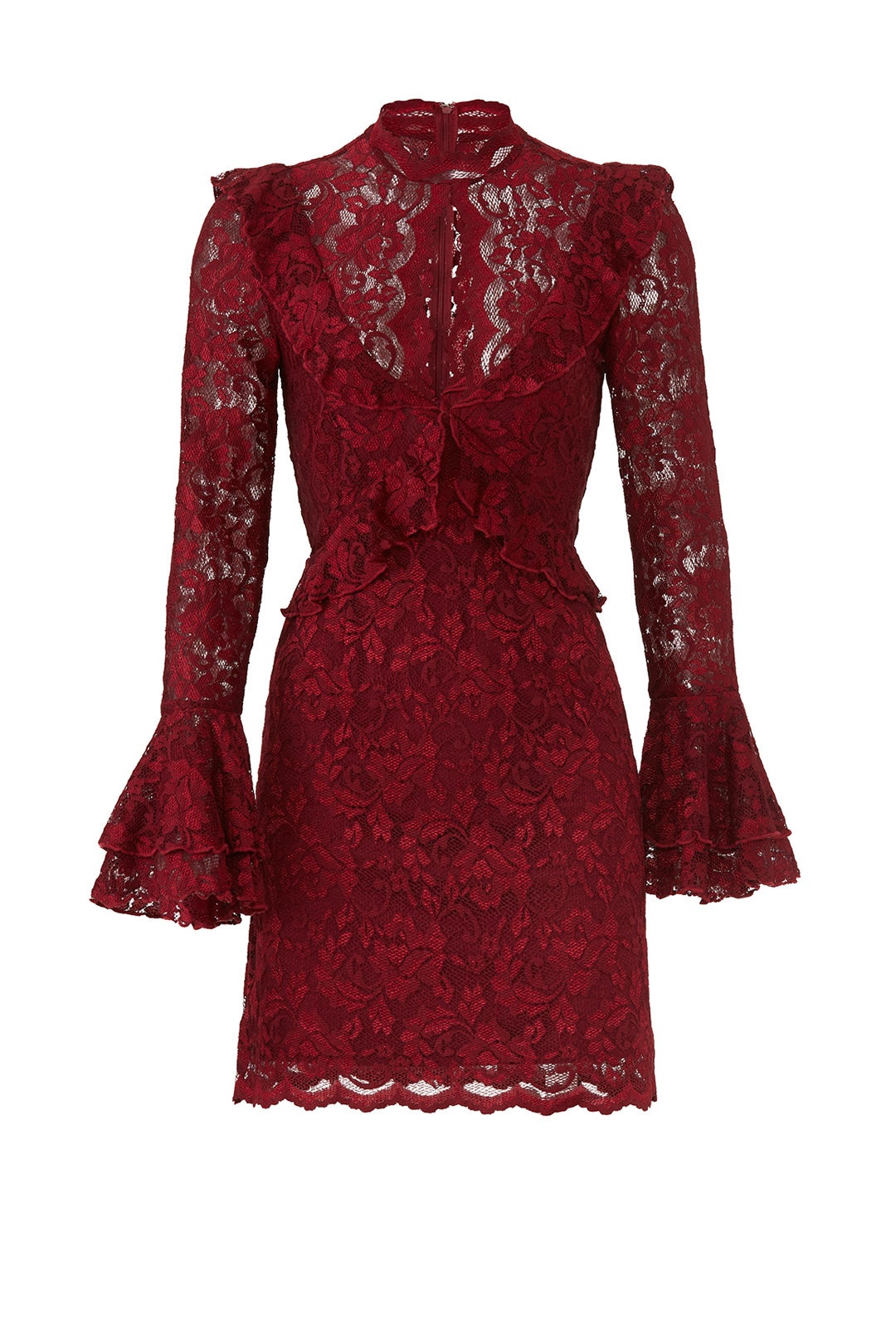 Wine Devin Lace Dress by Saylor | Rent the Runway