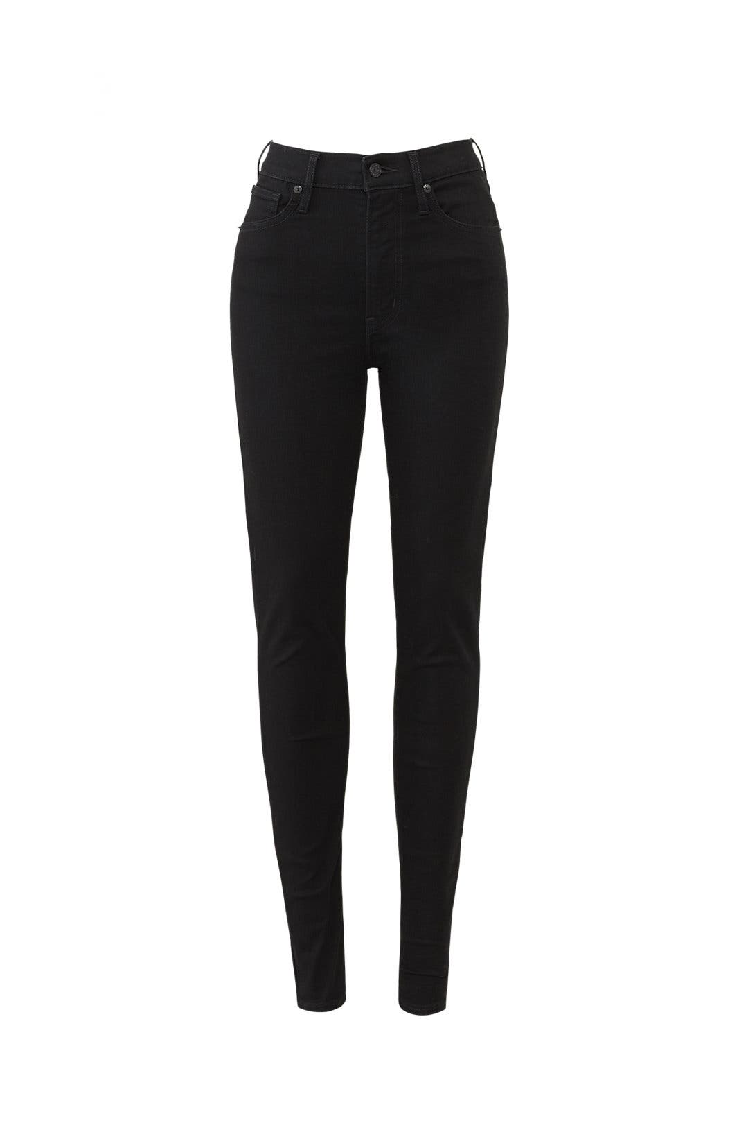 Levi's black high waisted skinny jeans store