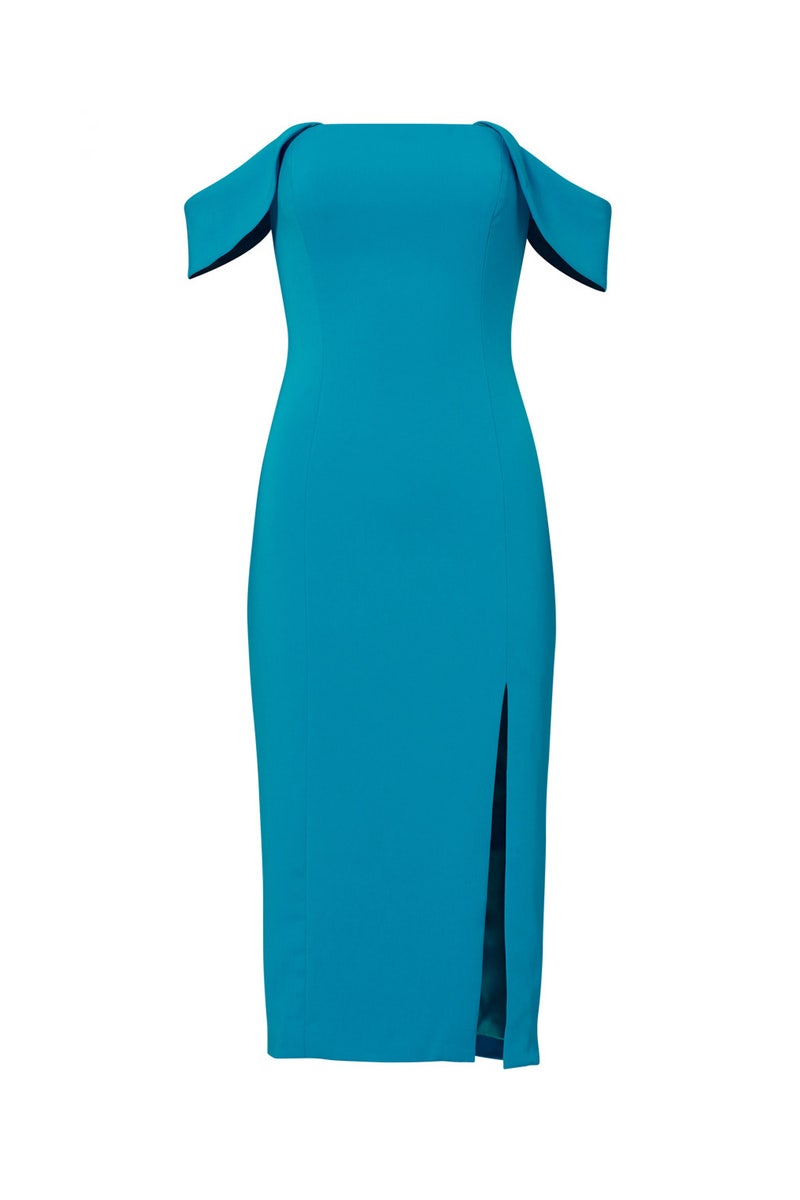 Turquoise Downie Dress by Jay Godfrey | Rent the Runway