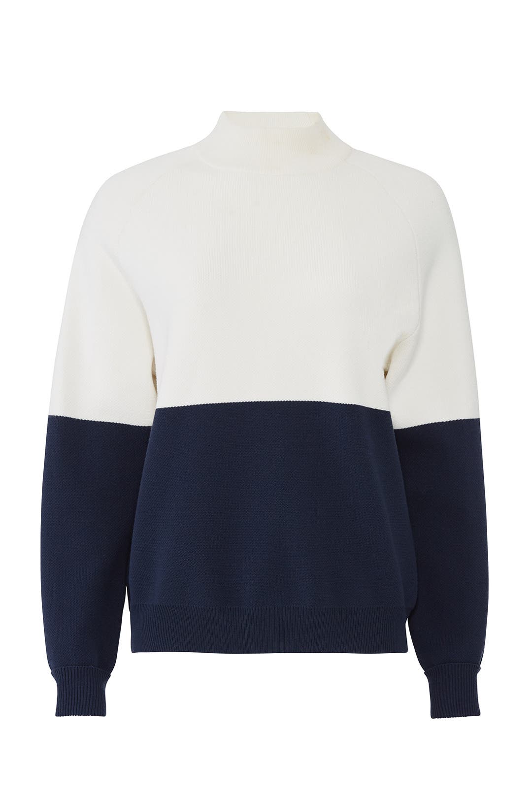 Navy Colorblock Sweater by Tory Sport for $77 | Rent the Runway