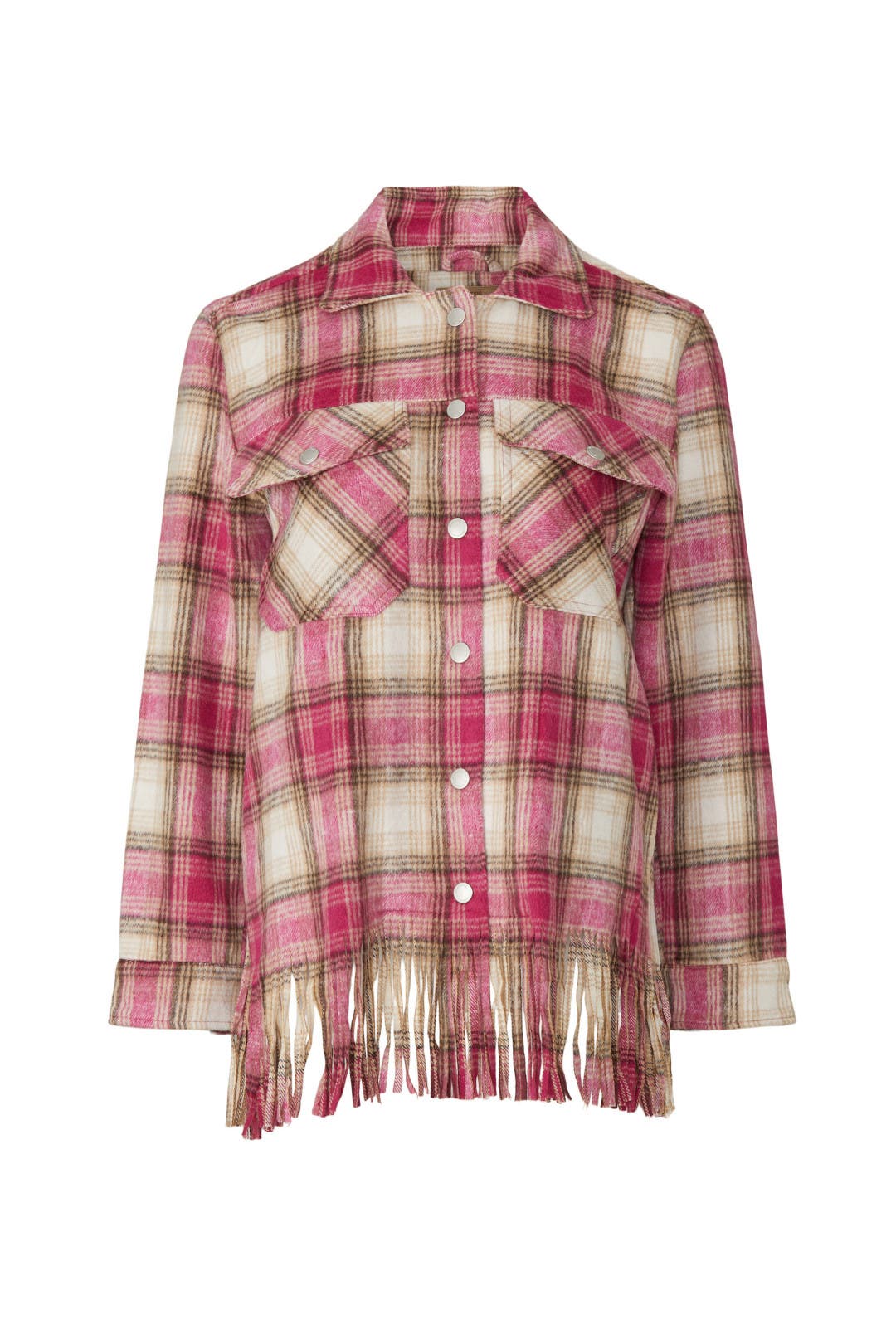 Woodstock Fringe Flannel By Blanknyc For 30 Rent The Runway