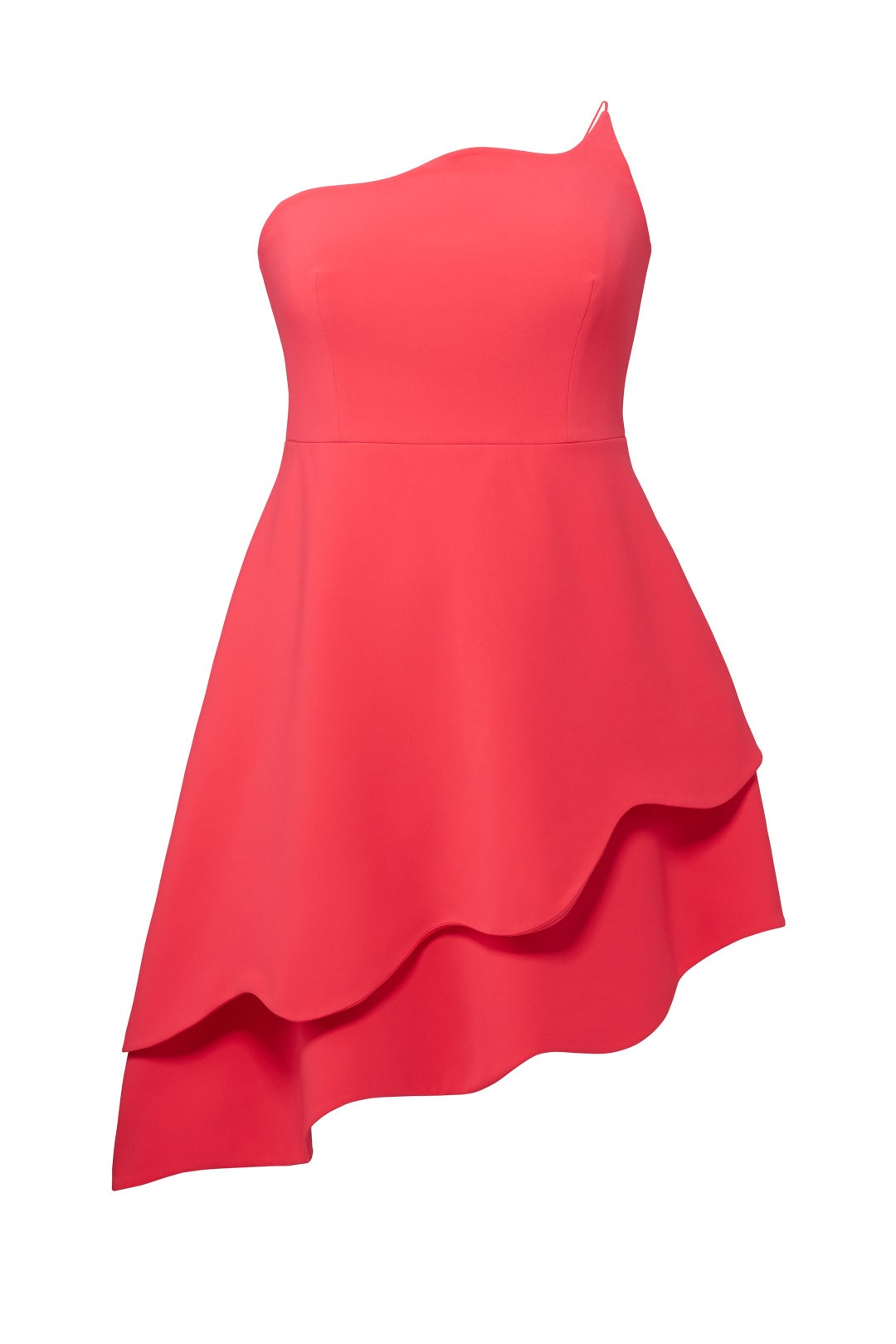 Raspberry Ruffle Dress by Christian Siriano | Rent the Runway