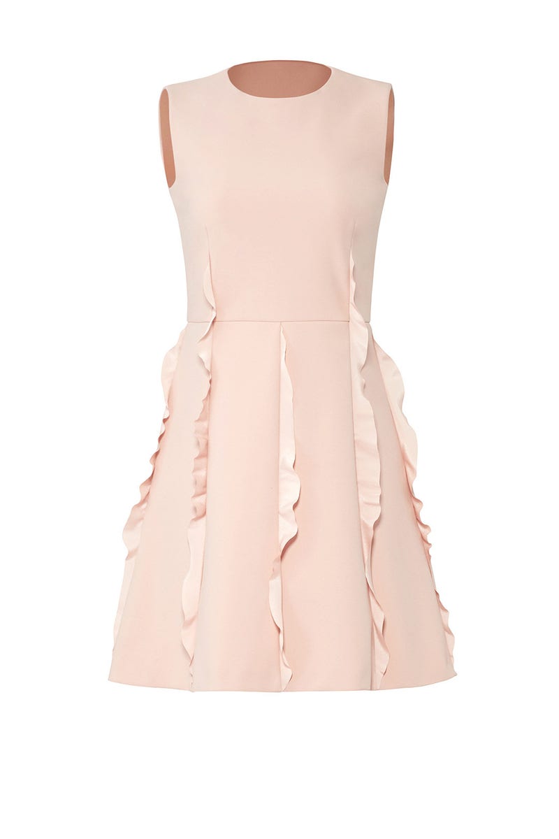 Pink Ruffle Skirt Dress by RED Valentino | Rent the Runway