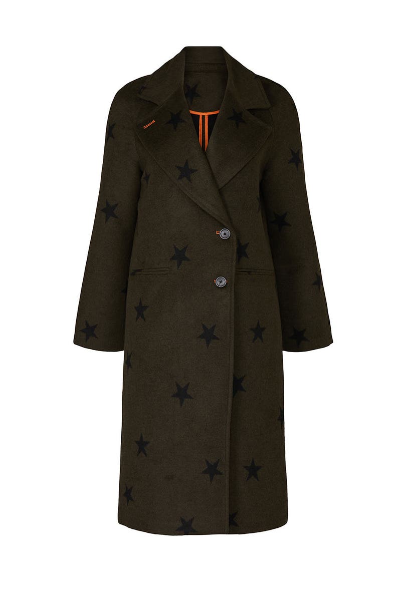 Star Print Raglan Coat by Avec Les Filles | Rent the Runway