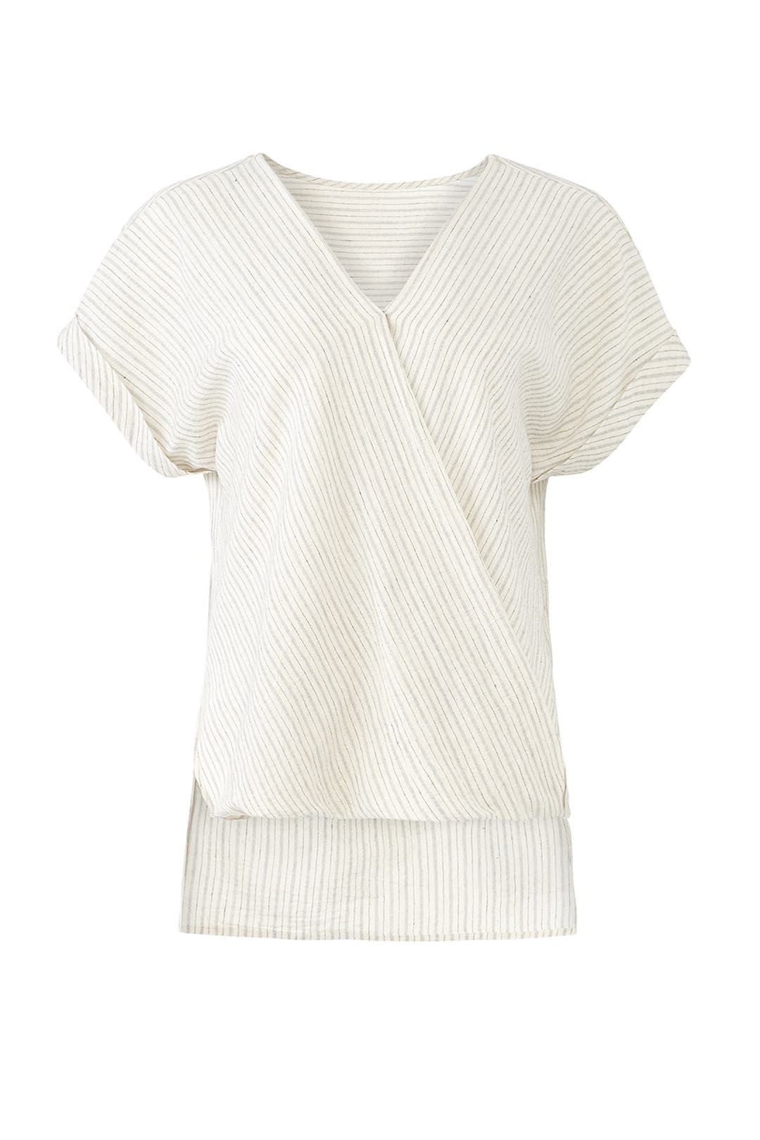 Striped Crossover Top by Fleurtine for $28 | Rent the Runway