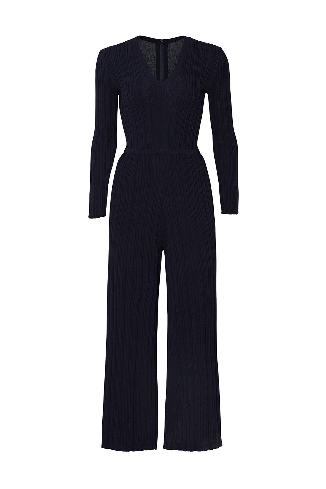 Navy Rib Jumpsuit by RACHEL ROY COLLECTION for $30 | Rent the Runway