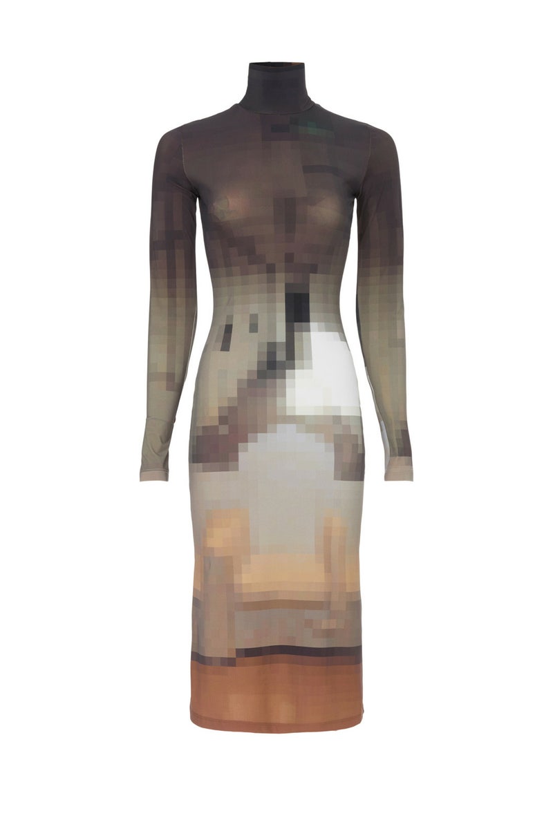 Pixel Print Dress by MM6 Maison Margiela | Rent the Runway
