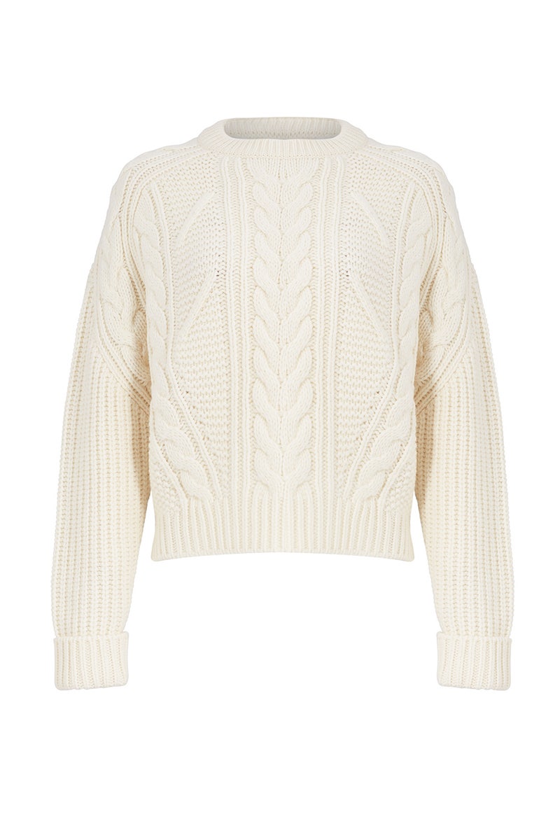 Ivory Knit Sweater by Carven | Rent the Runway