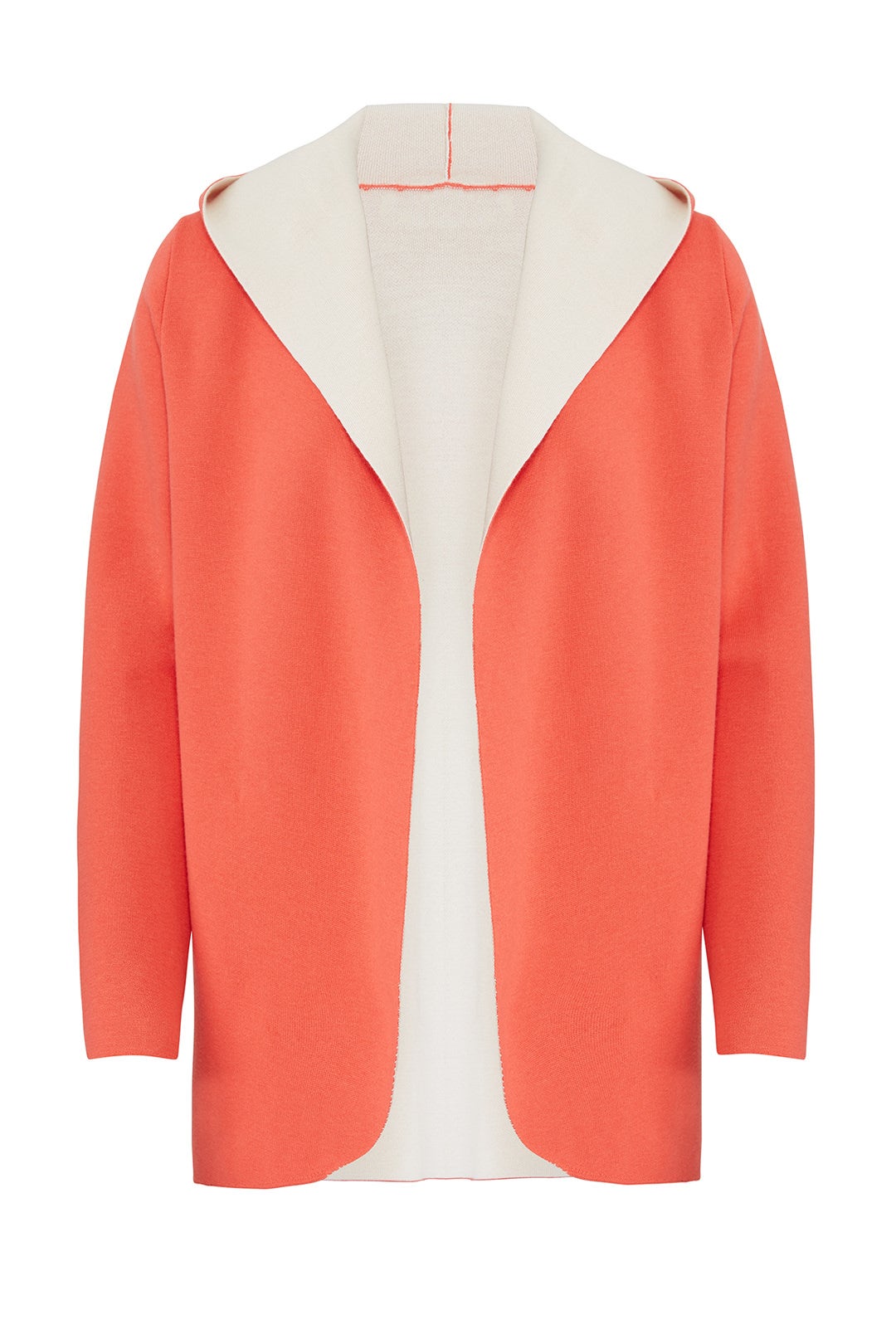 Orange Hugo Hooded Cardigan by DREYDEN | Rent the Runway