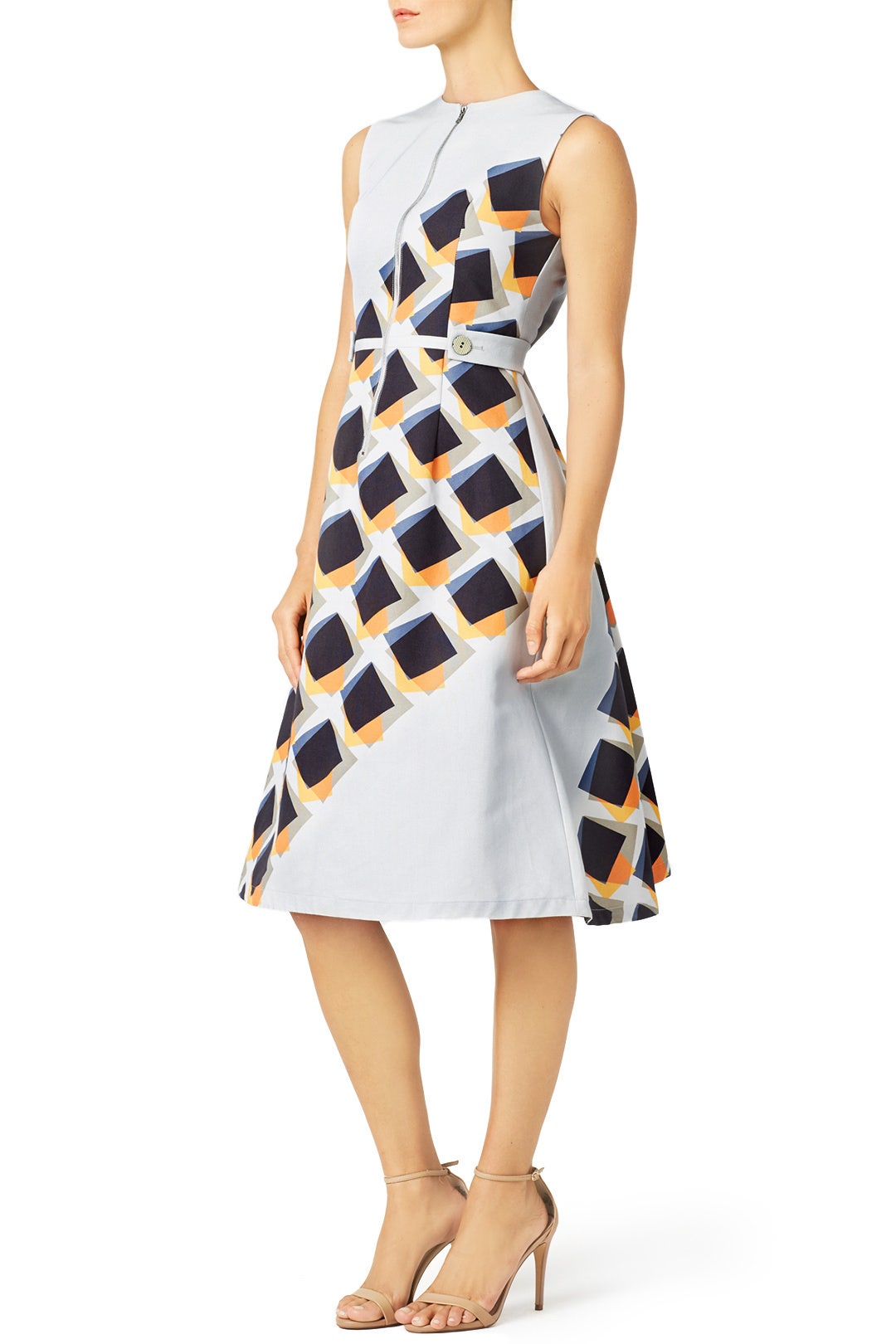 Color Swatch Zip Front Dress by Suno | Rent the Runway
