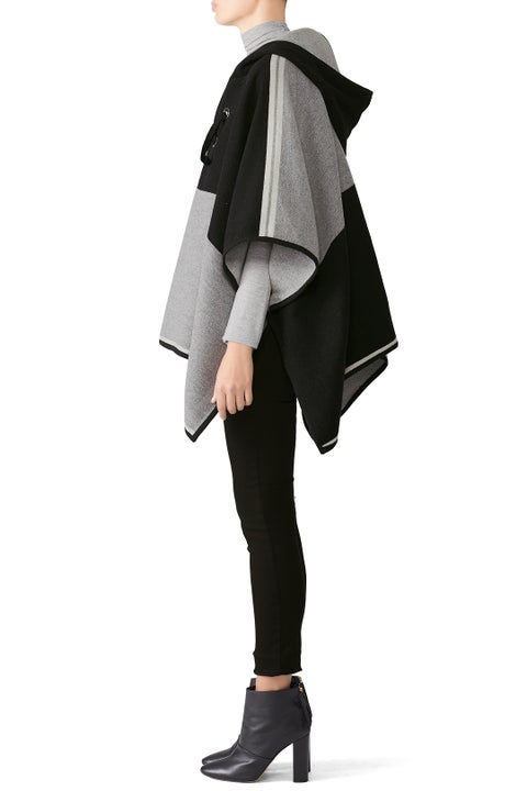 Colorblock Poncho by ba&sh | Rent the Runway