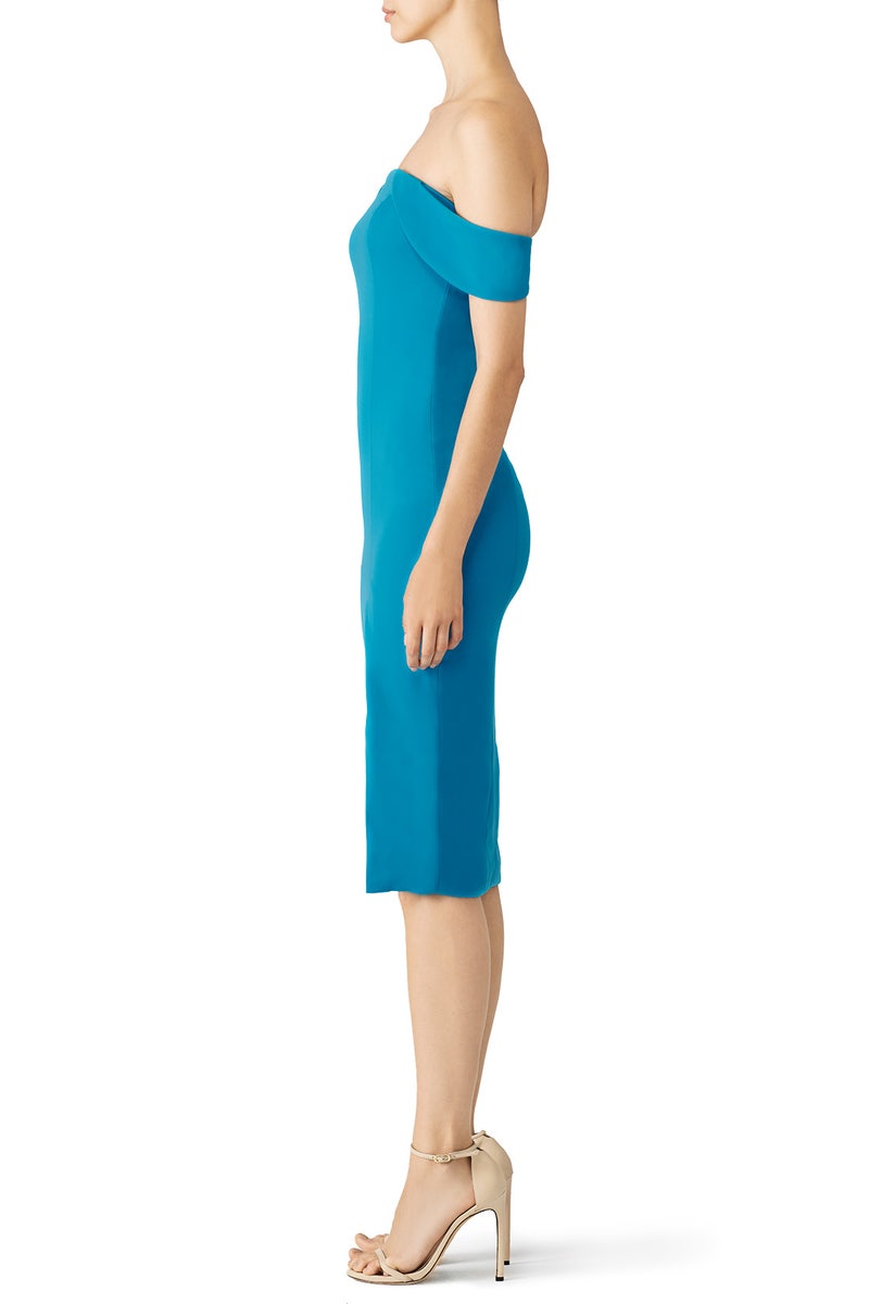 Turquoise Downie Dress by Jay Godfrey | Rent the Runway