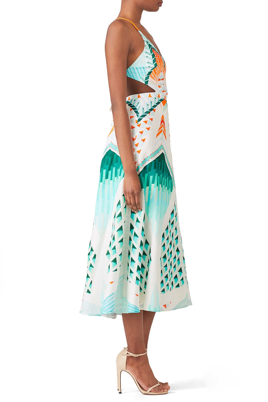 Apreol Sun Shade Faux Wrap Dress by Temperley London | Rent the Runway