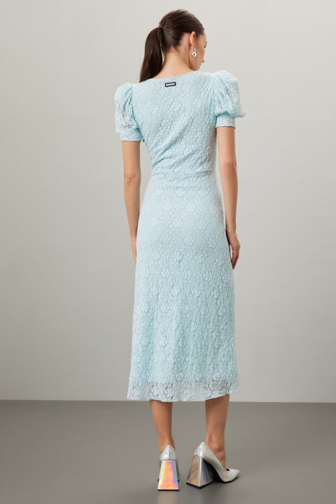 Lace Puff Sleeve Dress by ROTATE Birger Christensen | Rent the Runway