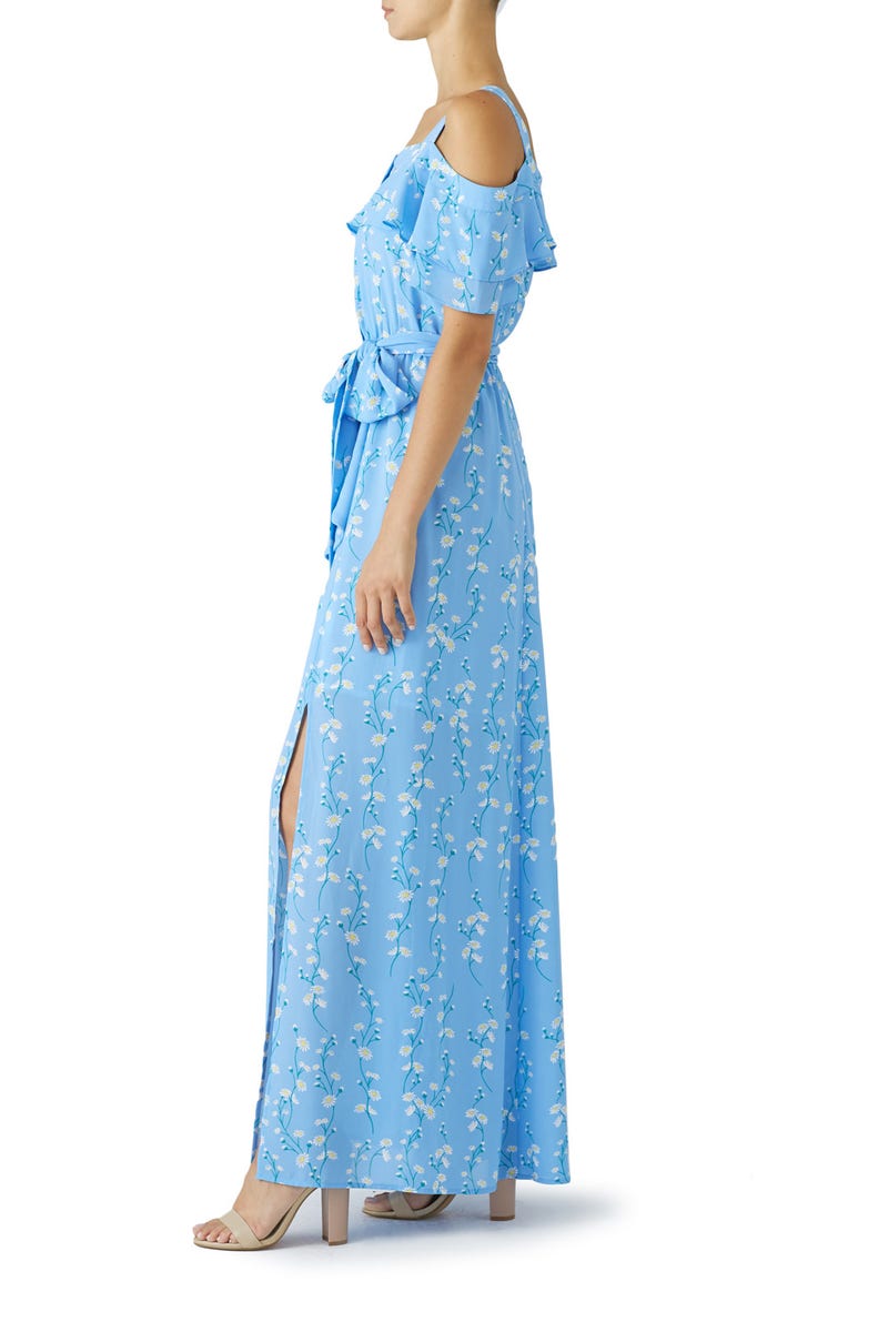Blue Daisy Printed Maxi by Draper James | Rent the Runway