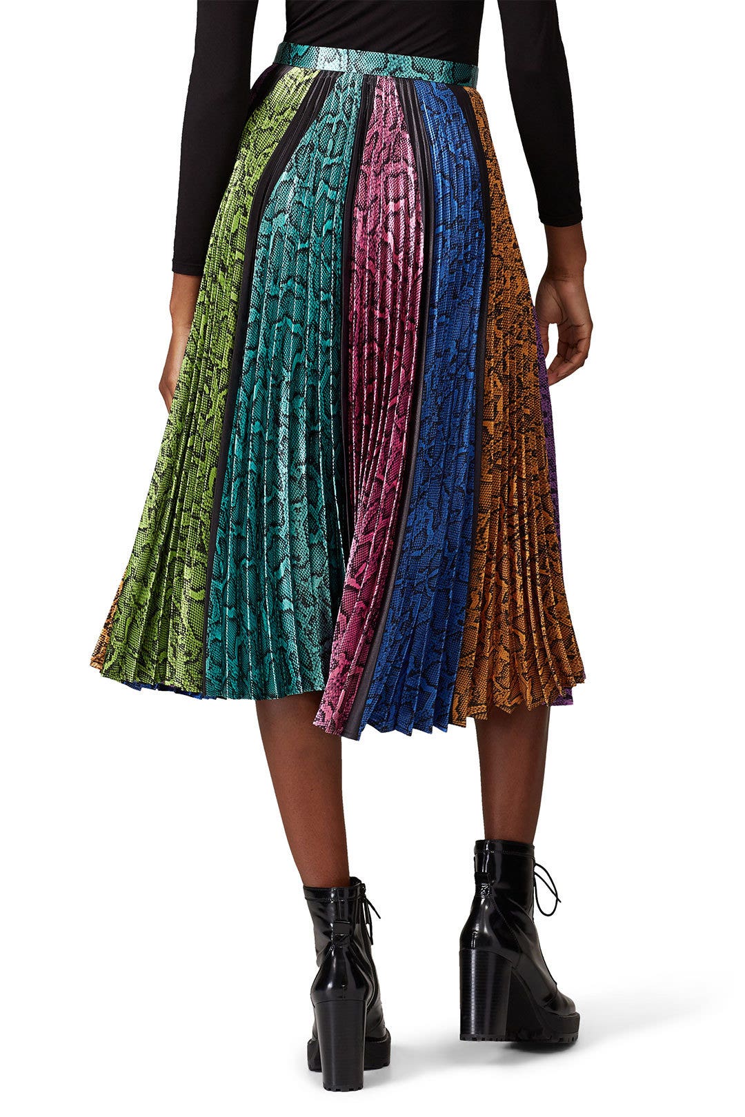 Colorblock Snake Clara Skirt by DELFI Collective | Rent the Runway