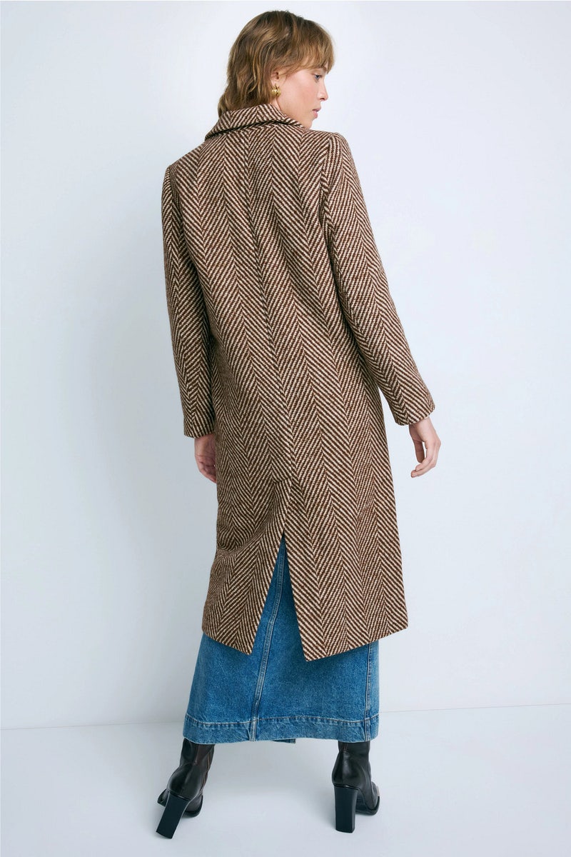 Chevron Print Coat by NVLT | Rent the Runway