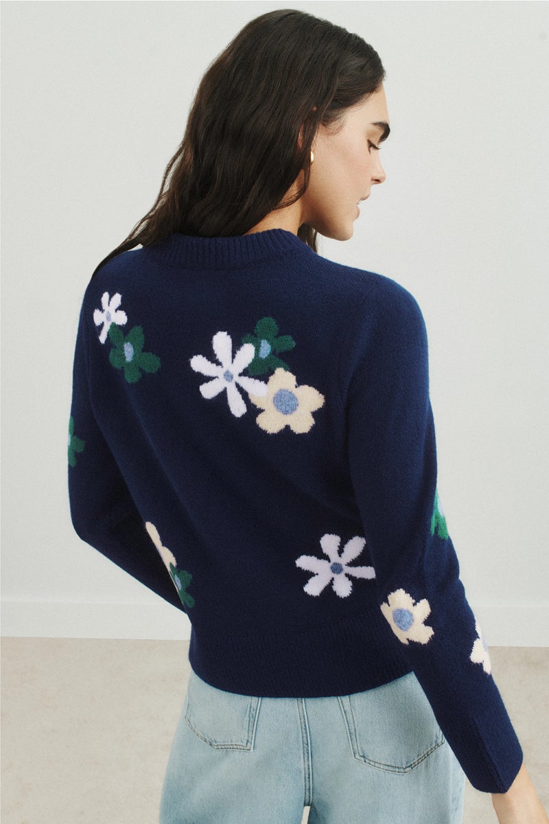 Groovy Flower Sweater by CeCe | Rent the Runway