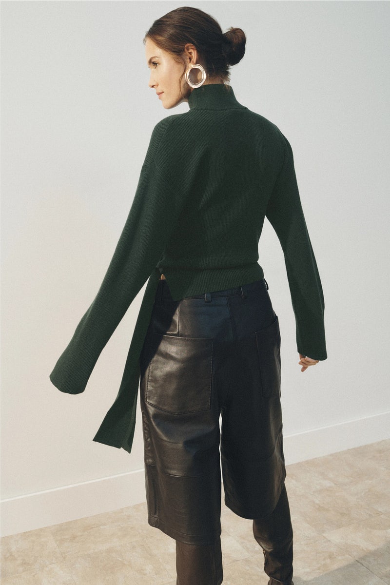 Wrap Funnel Neck Sweater by SIMKHAI | Rent the Runway