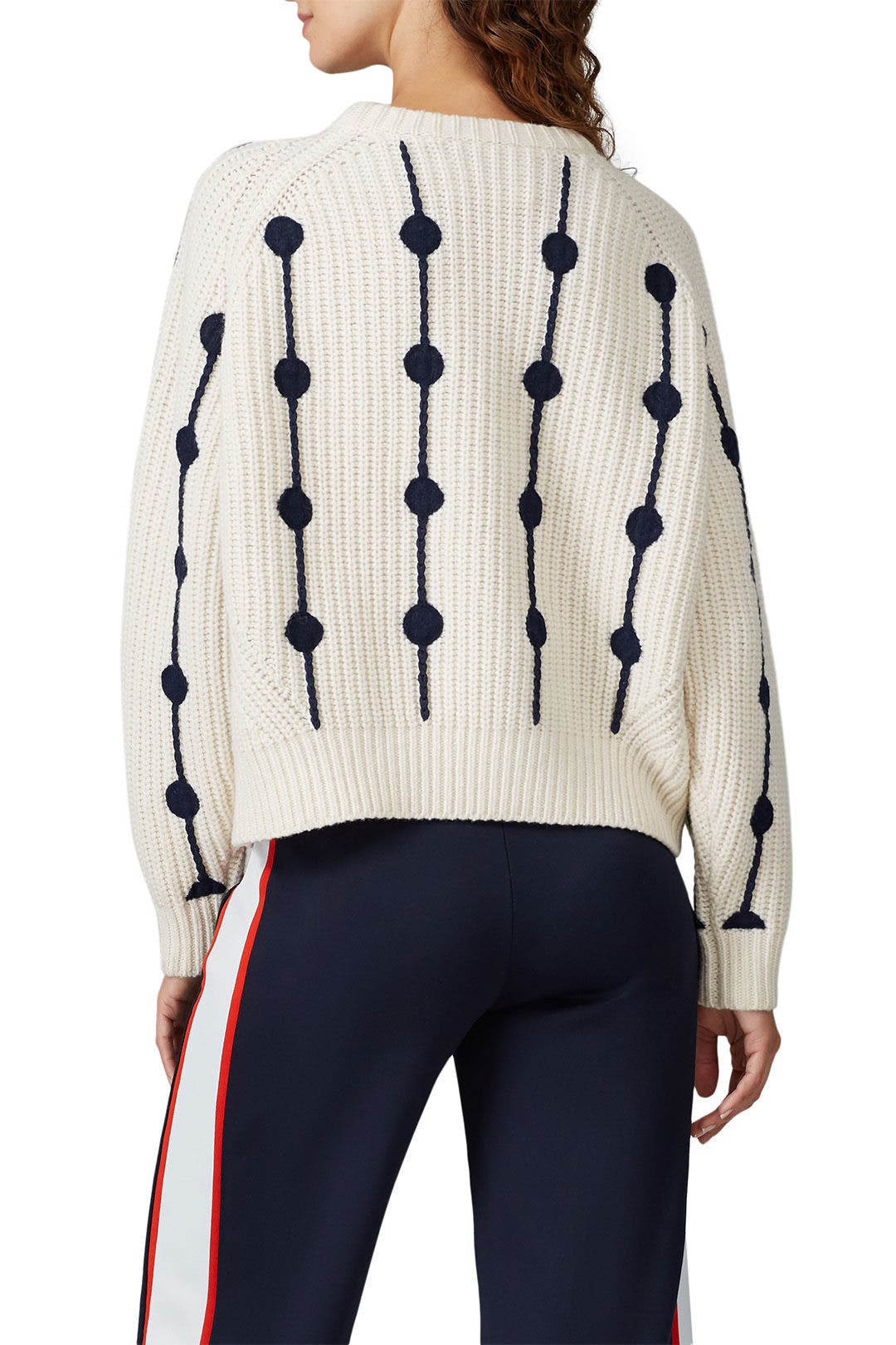 Merino Wool Dot Sweater by Tory Sport | Rent the Runway