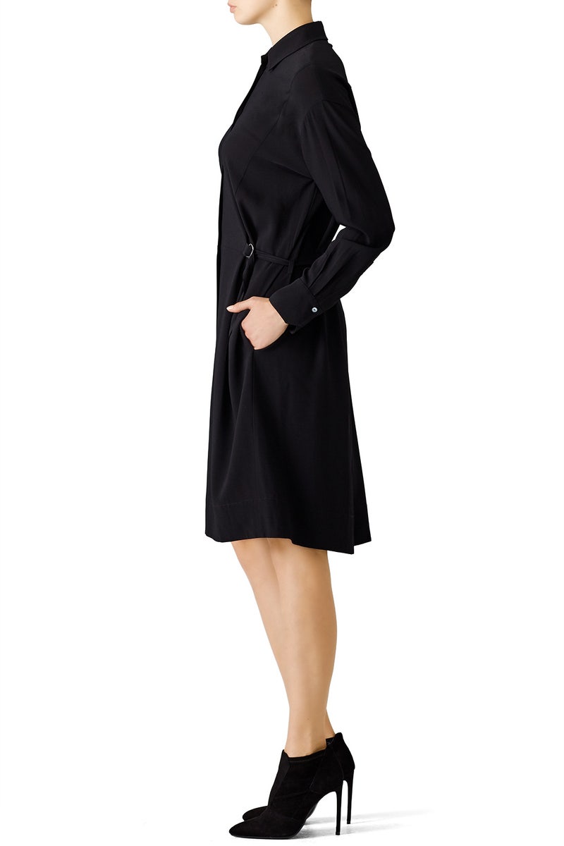 Black D-Ring Dress by VINCE. | Rent the Runway