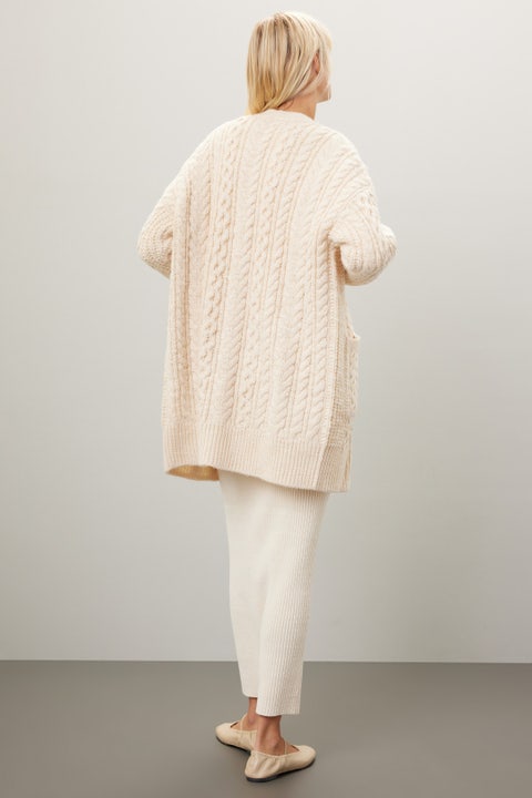 Cable-Knit Long Cardigan by Madewell | Rent the Runway