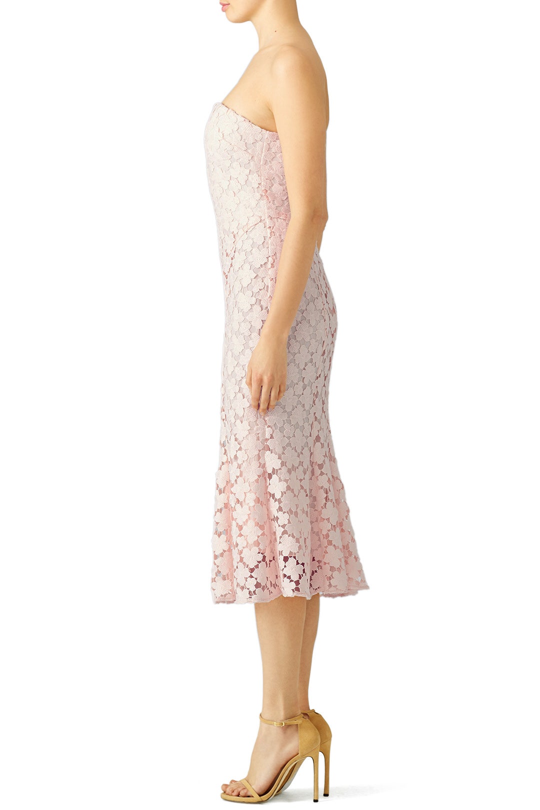 Blush Franklin Midi Dress by Shoshanna | Rent the Runway