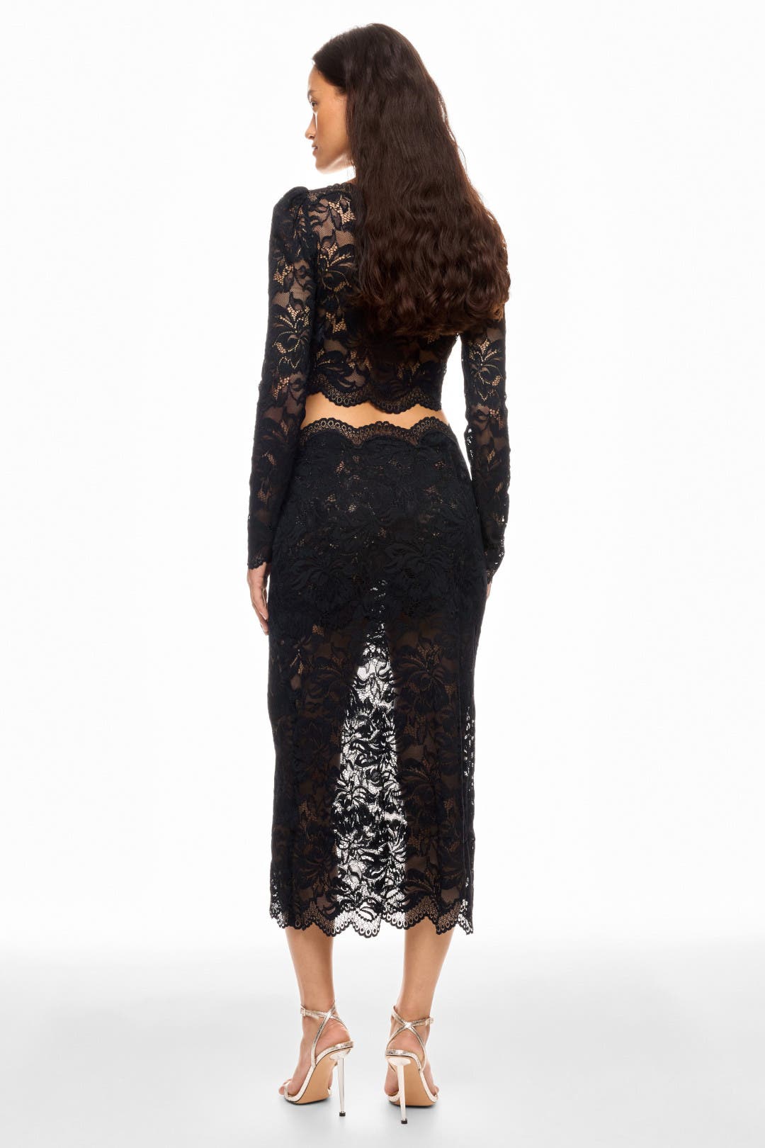 Black skirt lace store
