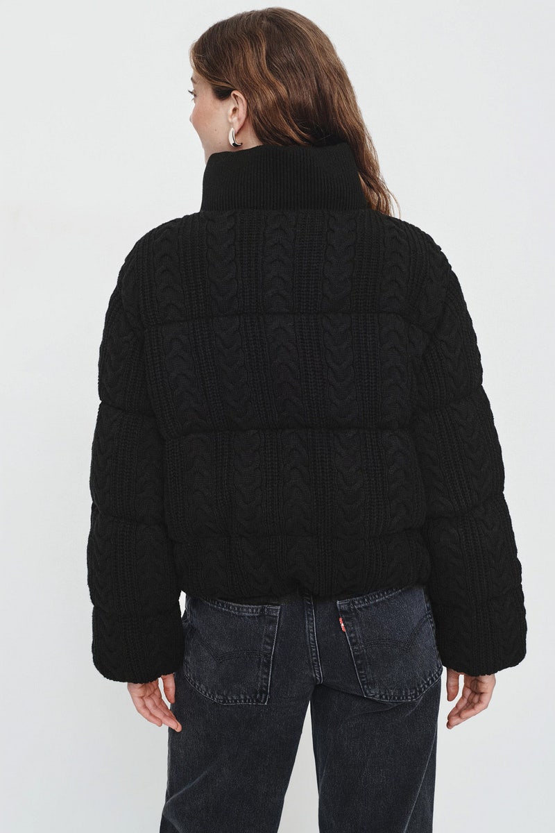 Sweater Knit Puffer Jacket by Marine Layer | Rent the Runway