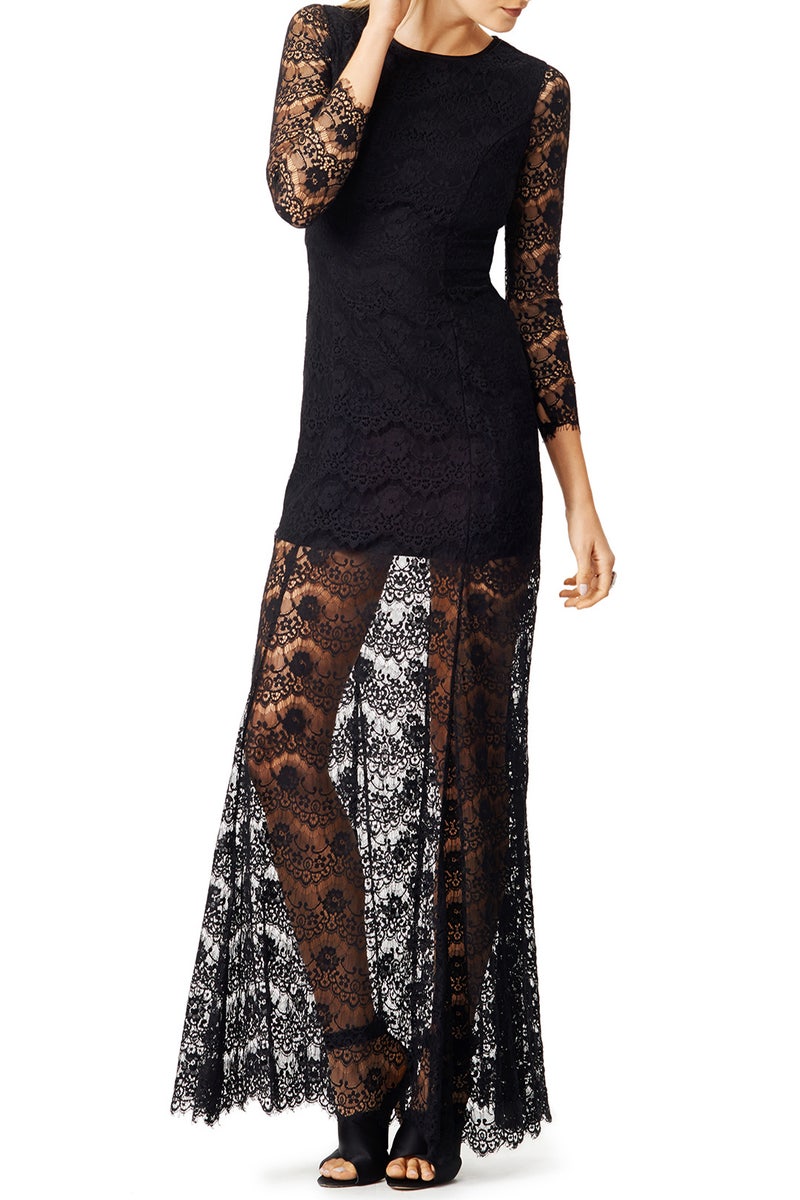 Modern Morticia Gown by ERIN erin fetherston | Rent the Runway