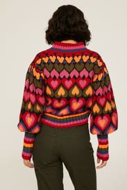 Full of Hearts Sweater by FARM Rio for $35 | Rent the Runway