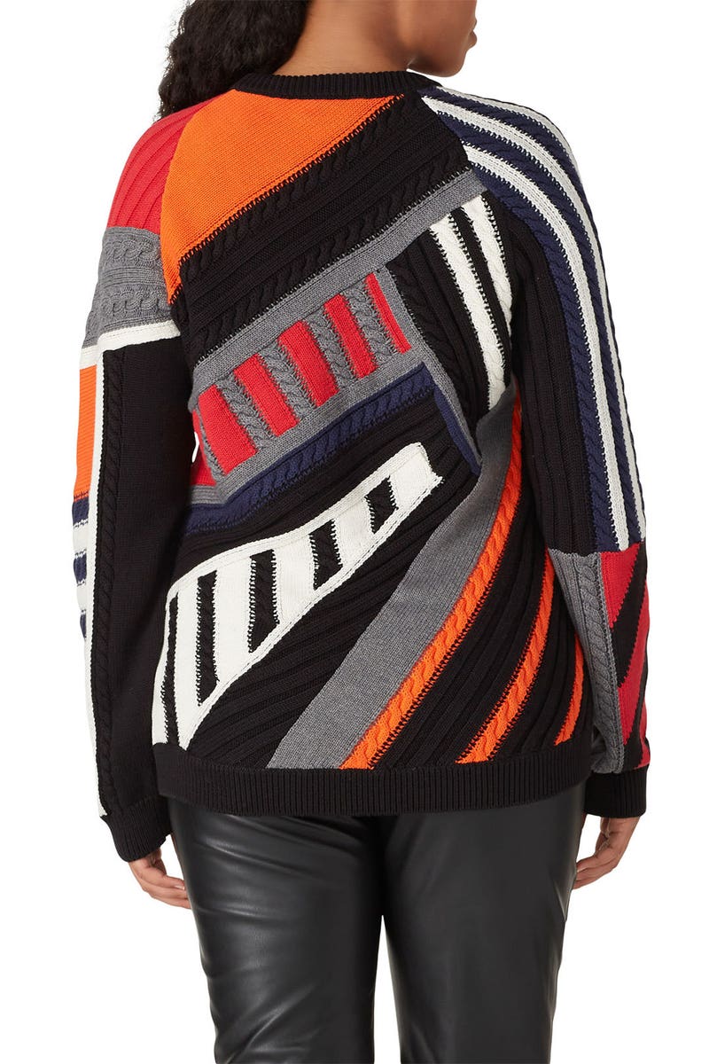 Patchwork Oversized Sweater by Koché | Rent the Runway
